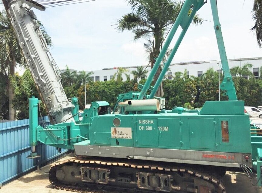 Used Nissha (Nippon Sharyo) DH 608 Pile Driver For Sale in Singapore ...
